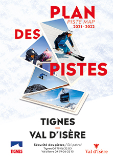 Alps ski resorts map: Tignes & Val d'Isère - High mountain skiing: ski ...