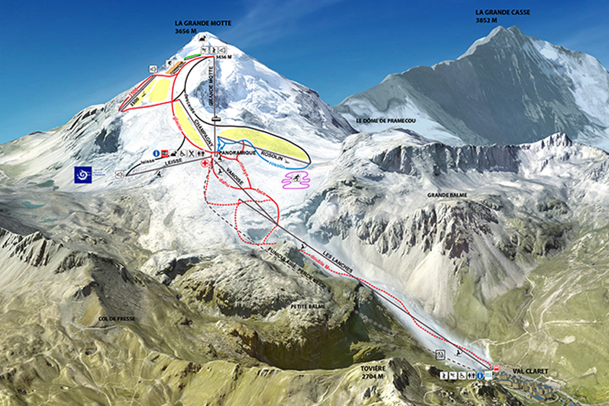 Plan des pistes Tignes - Orientez-vous sur le domaine skiable Tignes ...